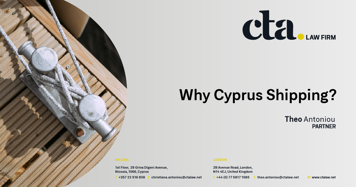 Why Cyprus Shipping? - C.T. Antoniou & Co LLC